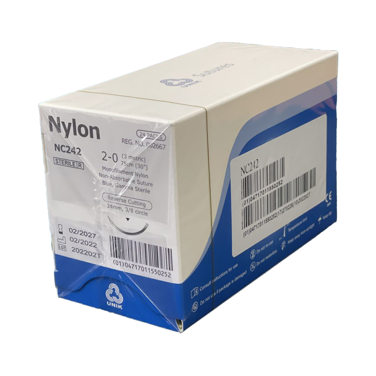 Nylon Sutures – Blue Monofilament - UNIK - Frago Impex
