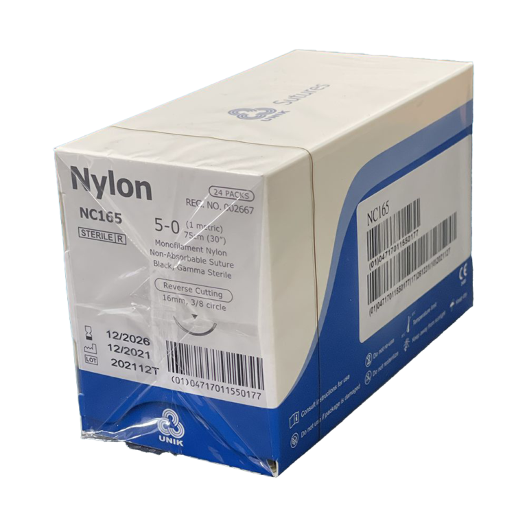Nylon Blue Monofilament with Needle 4-0 | Non-Absorbable Surgical ...